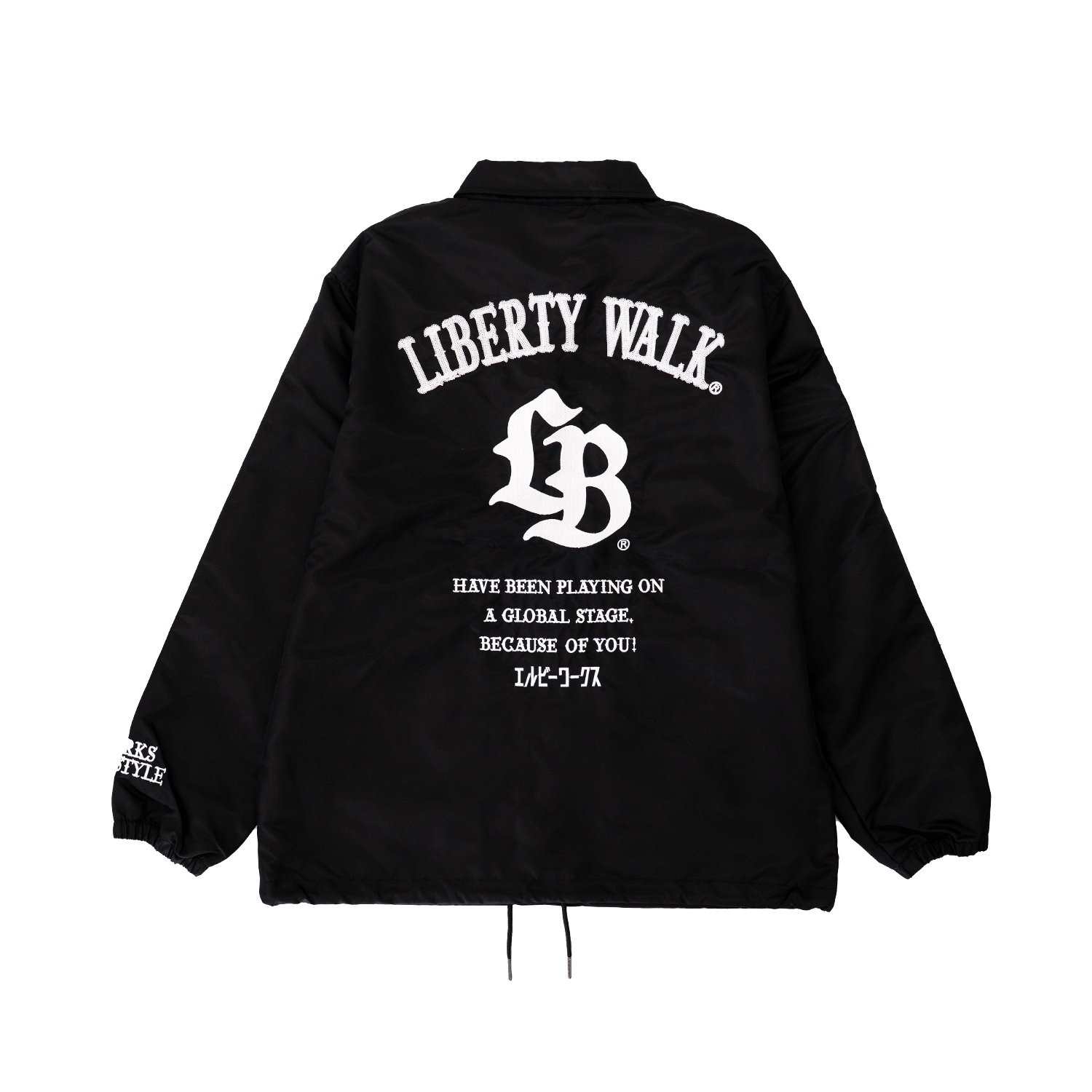 LB Thorn Logo Embroidered Coach Jacket | LIBERTY WALK | Auto e-Shop ...
